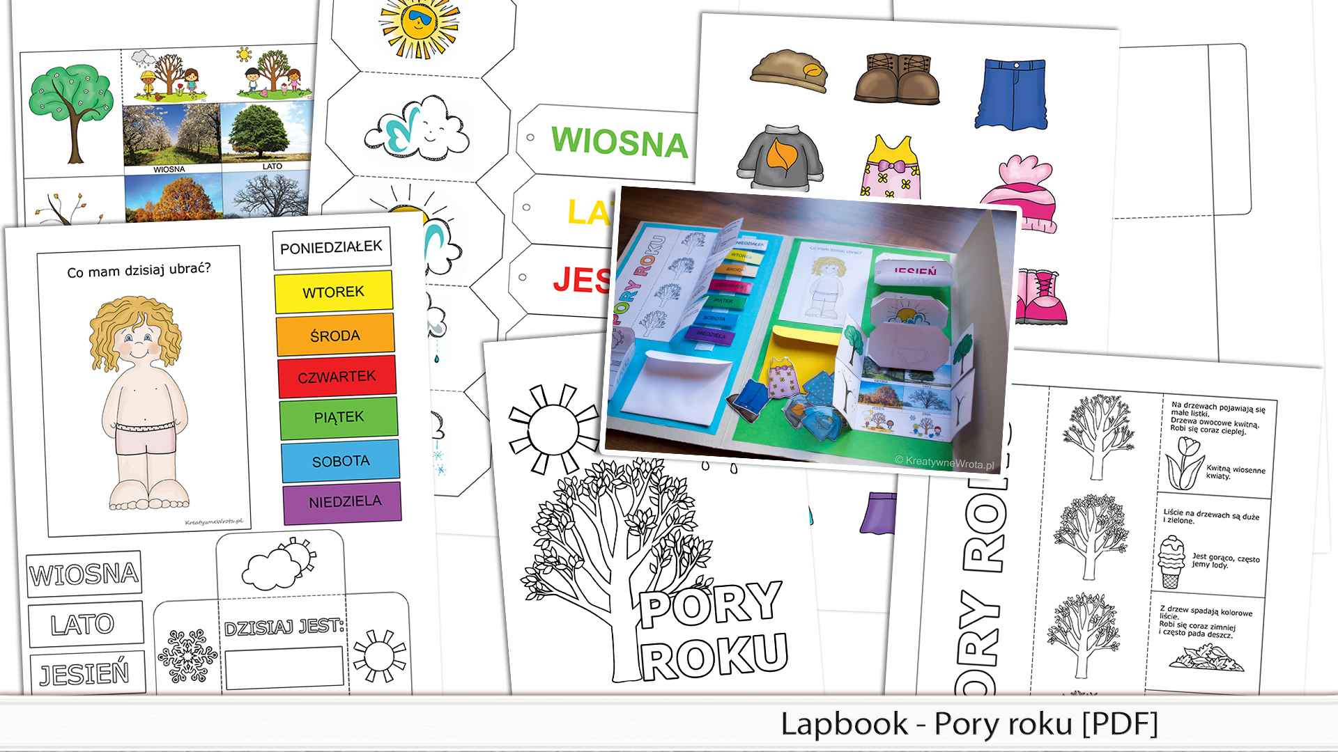 Lapbook - Pory roku [PDF] - 5,00zl : Kreatywne.Wrota.Net, pomoce ...