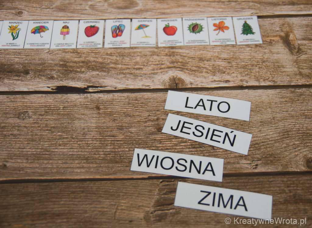 Gra edukacyjna – pory roku i miesiące